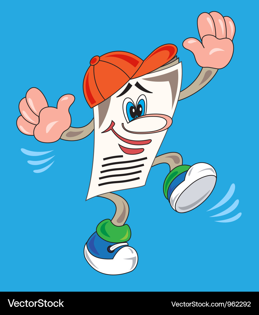 Symbol of paper Royalty Free Vector Image - VectorStock