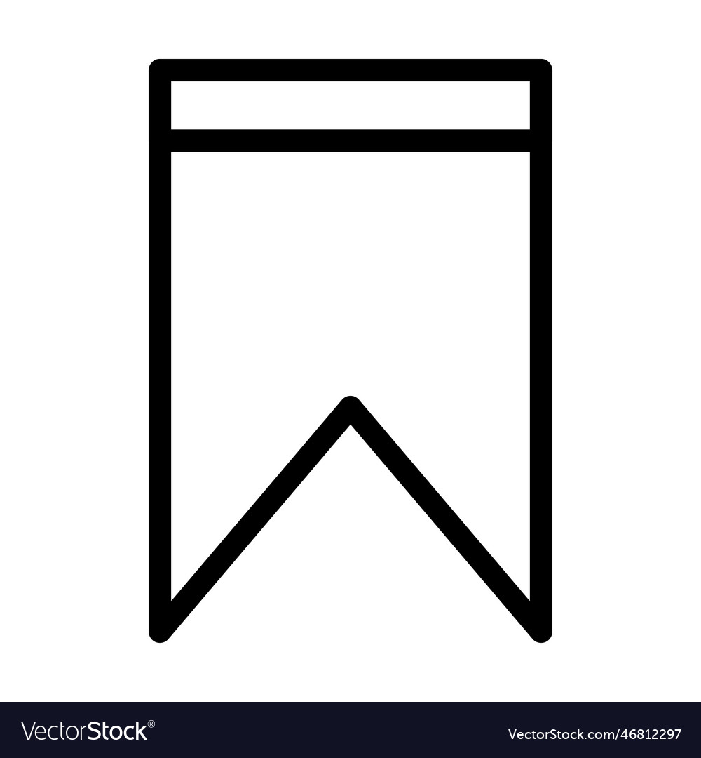 Book mark thick line icon for personal Royalty Free Vector