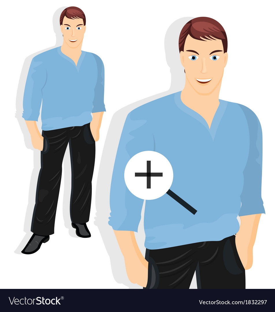 Brown guy Royalty Free Vector Image - VectorStock
