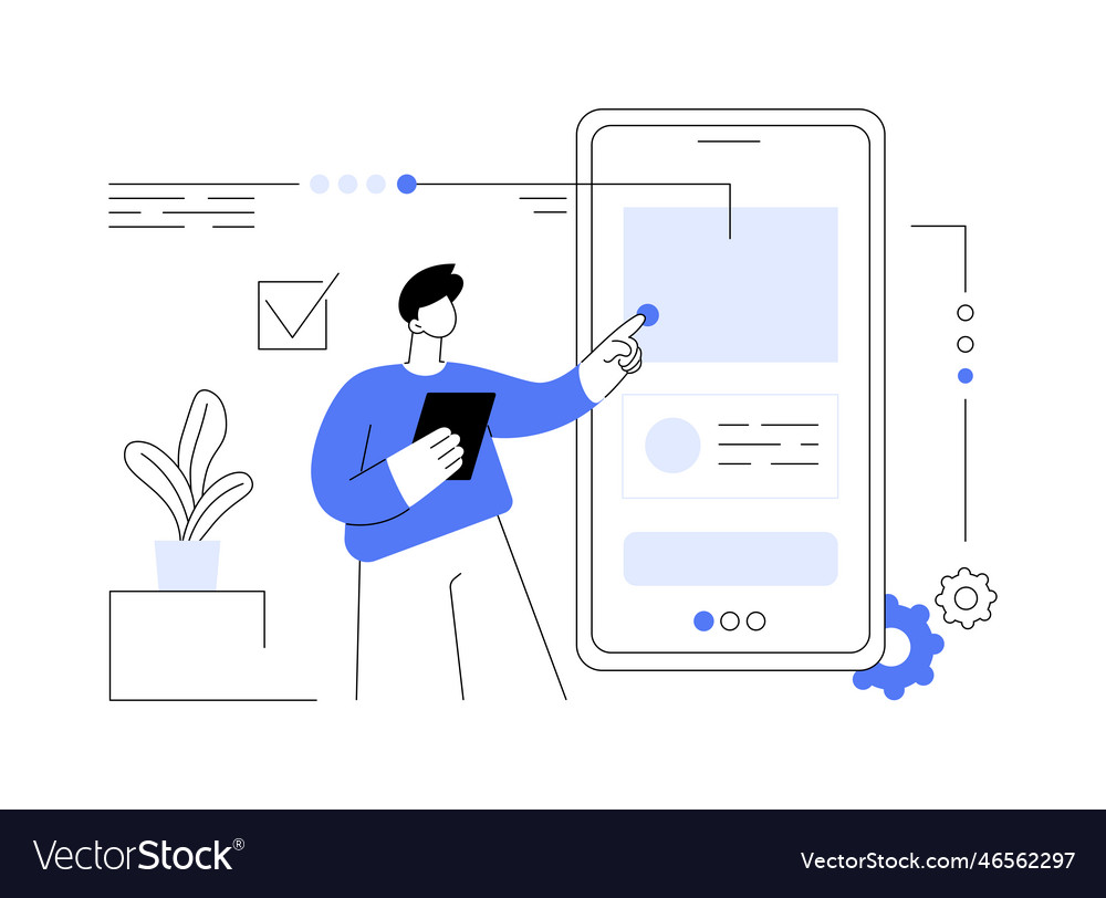 Experience design abstract concept Royalty Free Vector Image