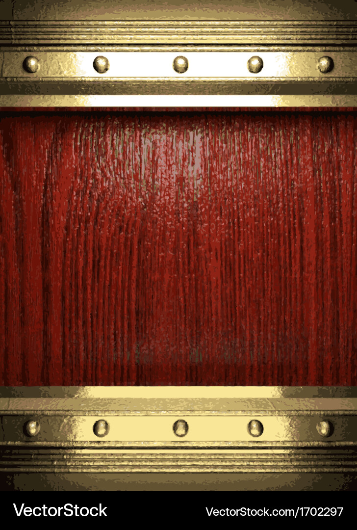 Gold and wood background Royalty Free Vector Image