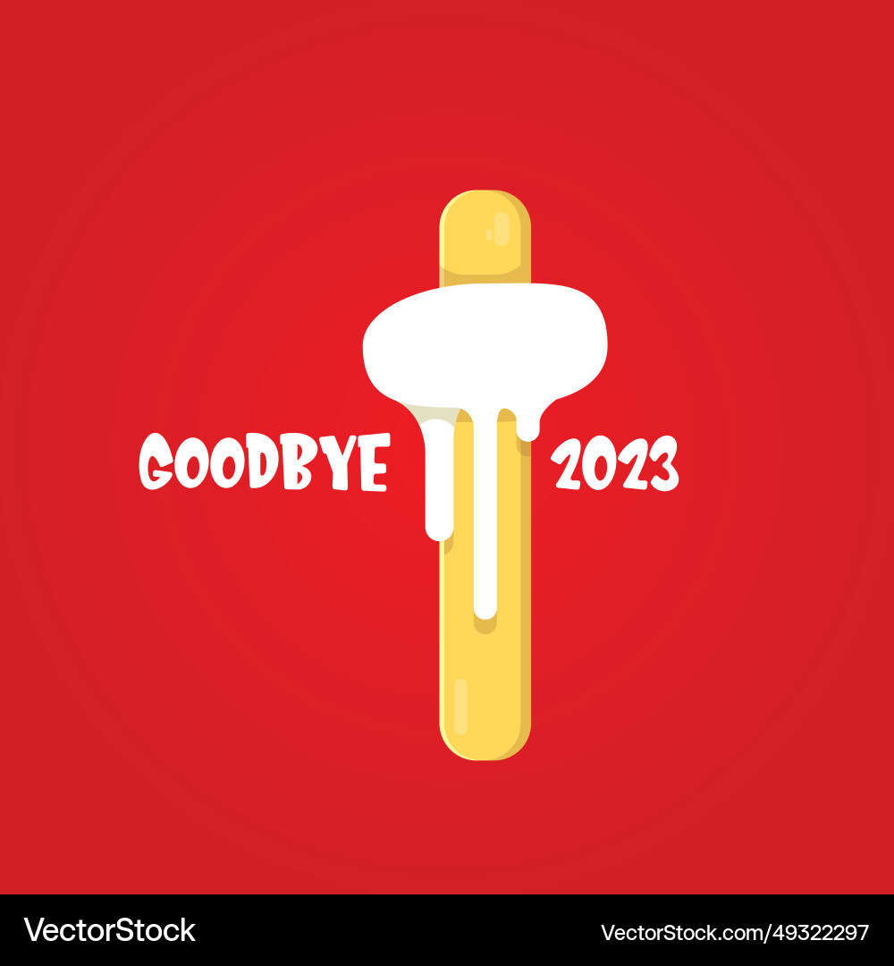 Goodbye 2023 hello 2024 year concept Royalty Free Vector