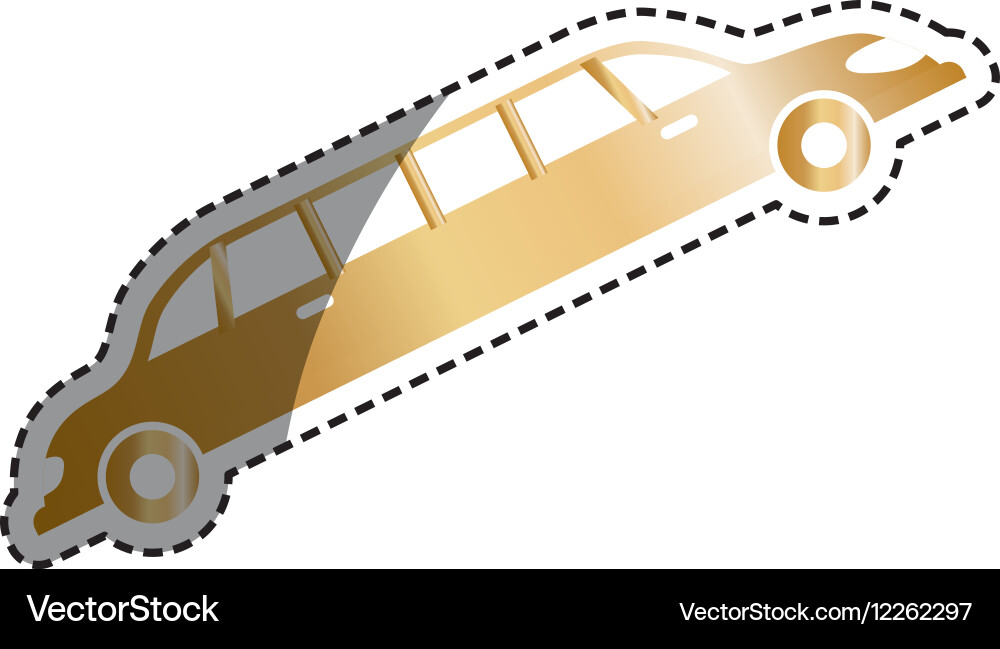 Limousine luxury vehicle Royalty Free Vector Image