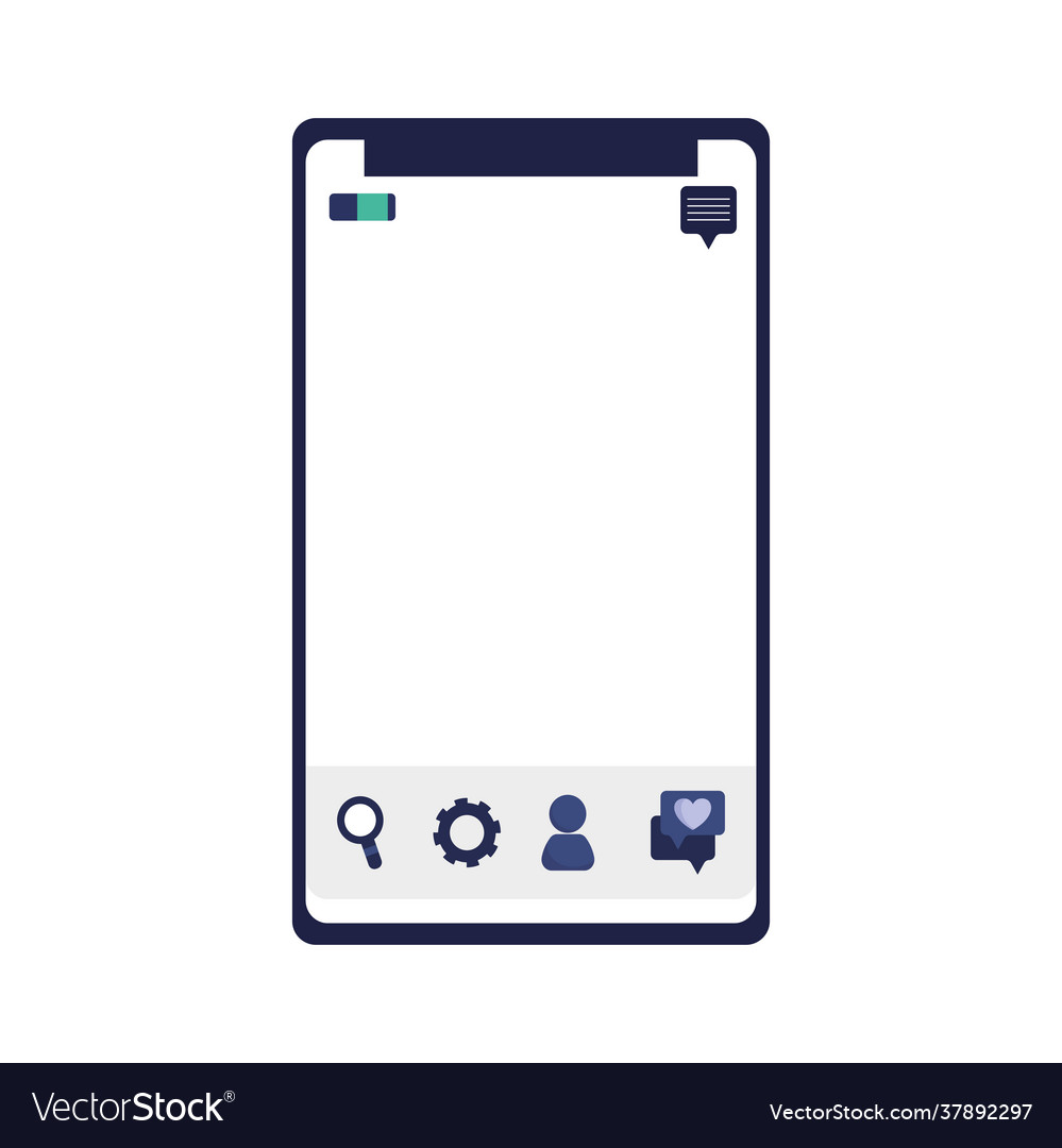 Smartphone apps button Royalty Free Vector Image