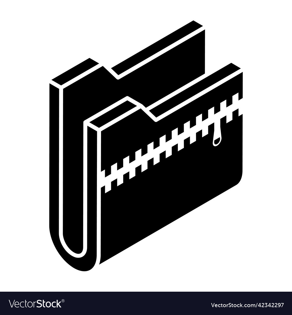 Zip folder Royalty Free Vector Image - VectorStock