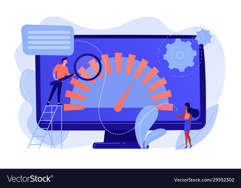 Benchmark testing concept Royalty Free Vector Image