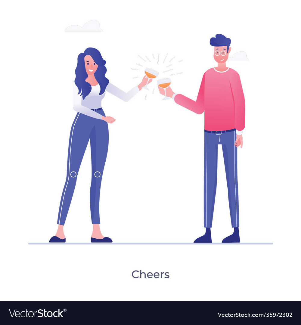 Cheers Royalty Free Vector Image - VectorStock
