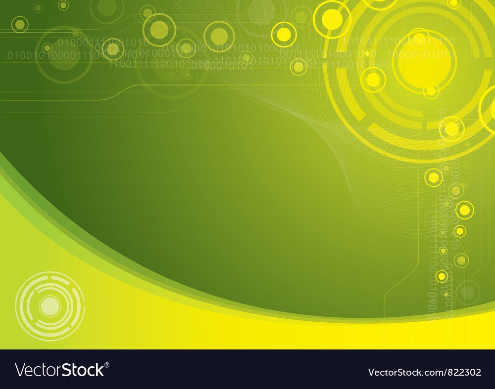 Green tech abstract background Royalty Free Vector Image