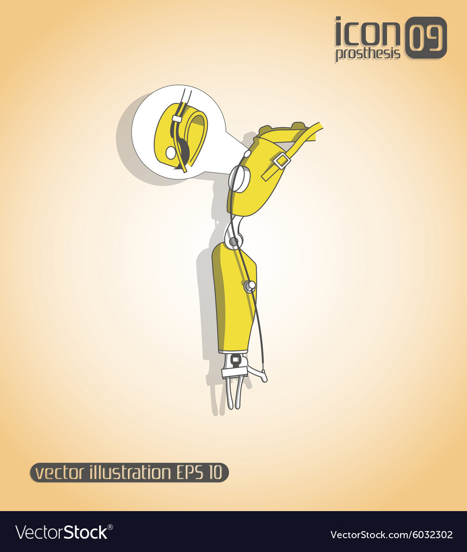 Icon prosthesis Royalty Free Vector Image - VectorStock