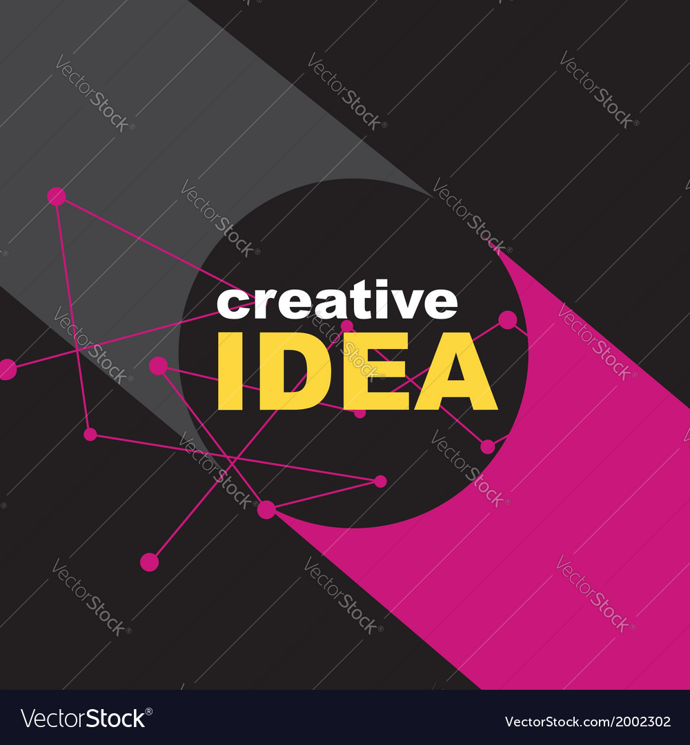 Idea concept creative background Royalty Free Vector Image