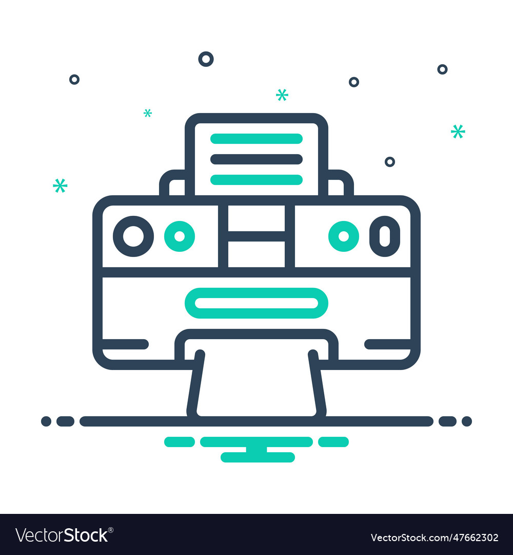 Print Royalty Free Vector Image - VectorStock