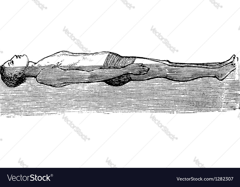 Back float vintage engraved Royalty Free Vector Image