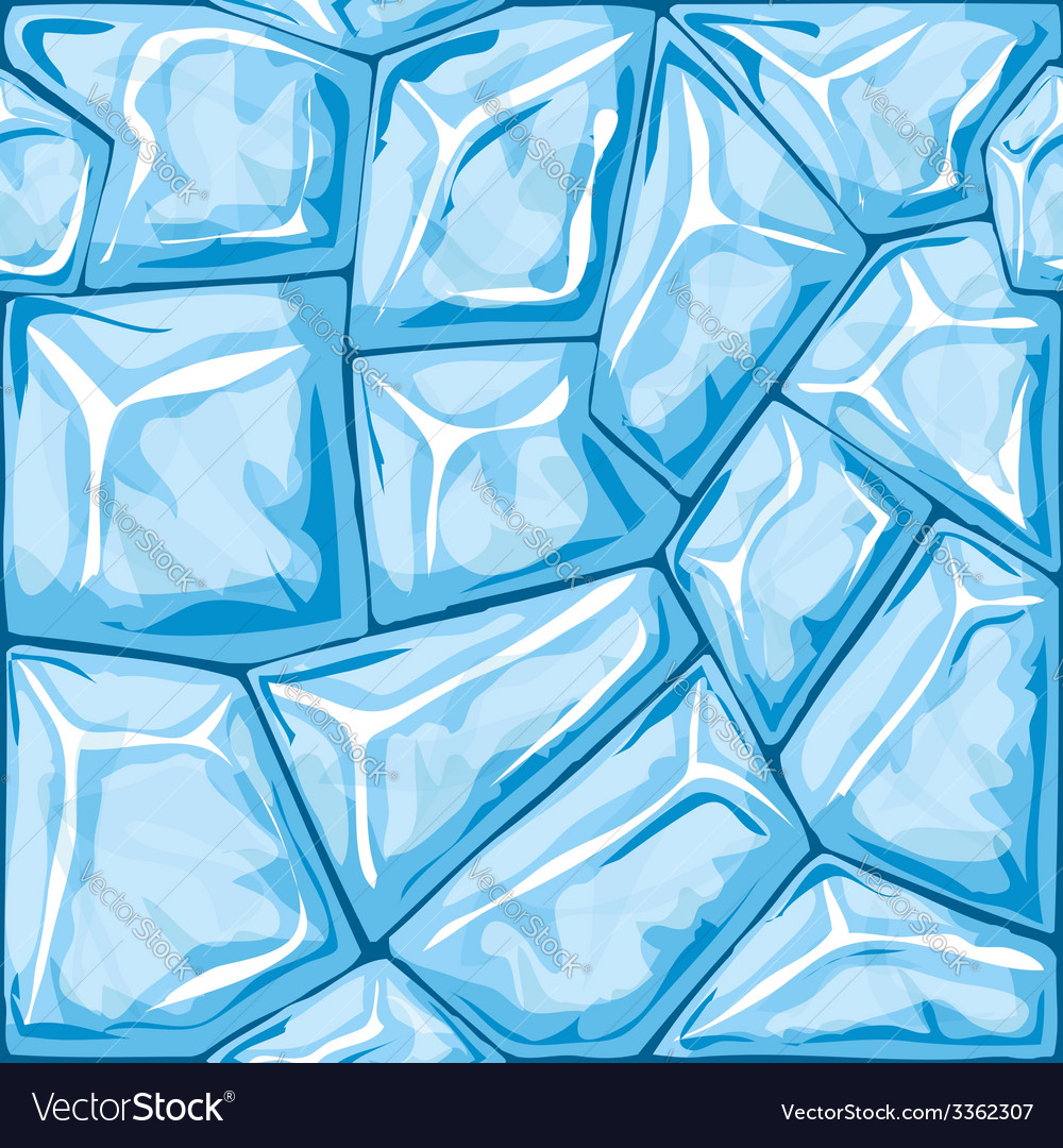 Blue ice seamless pattern Royalty Free Vector Image