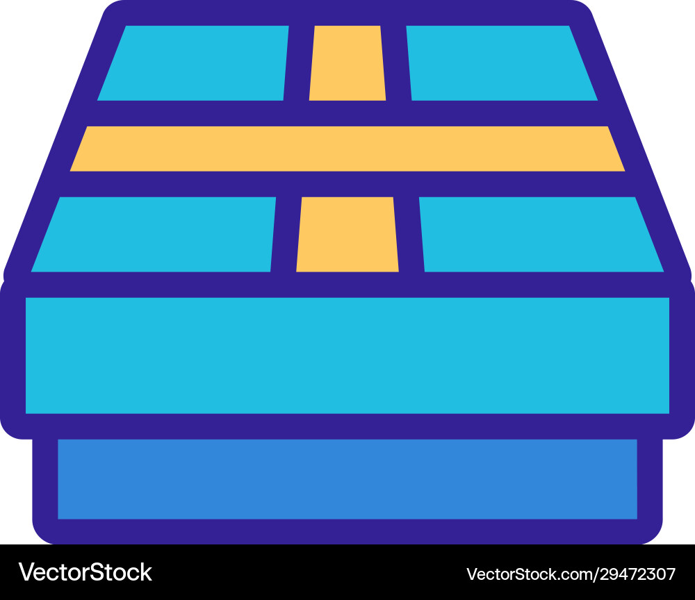 Chocolate is a delicious icon isolated Royalty Free Vector