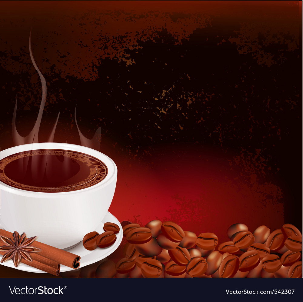 Coffee background Royalty Free Vector Image - VectorStock