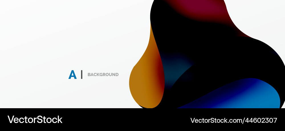 Flowing geometric shapes minimalist abstract Vector Image