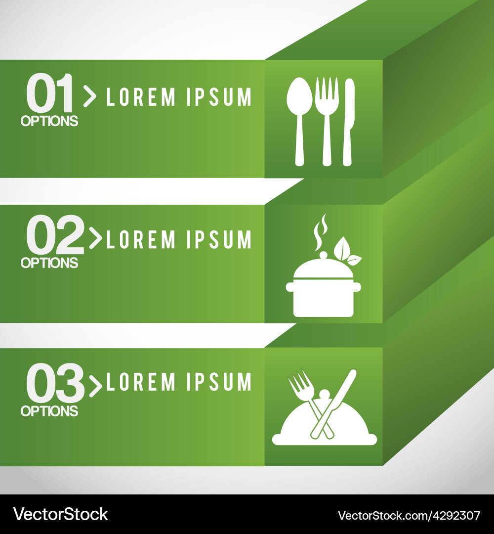 Healthy food infographics Royalty Free Vector Image