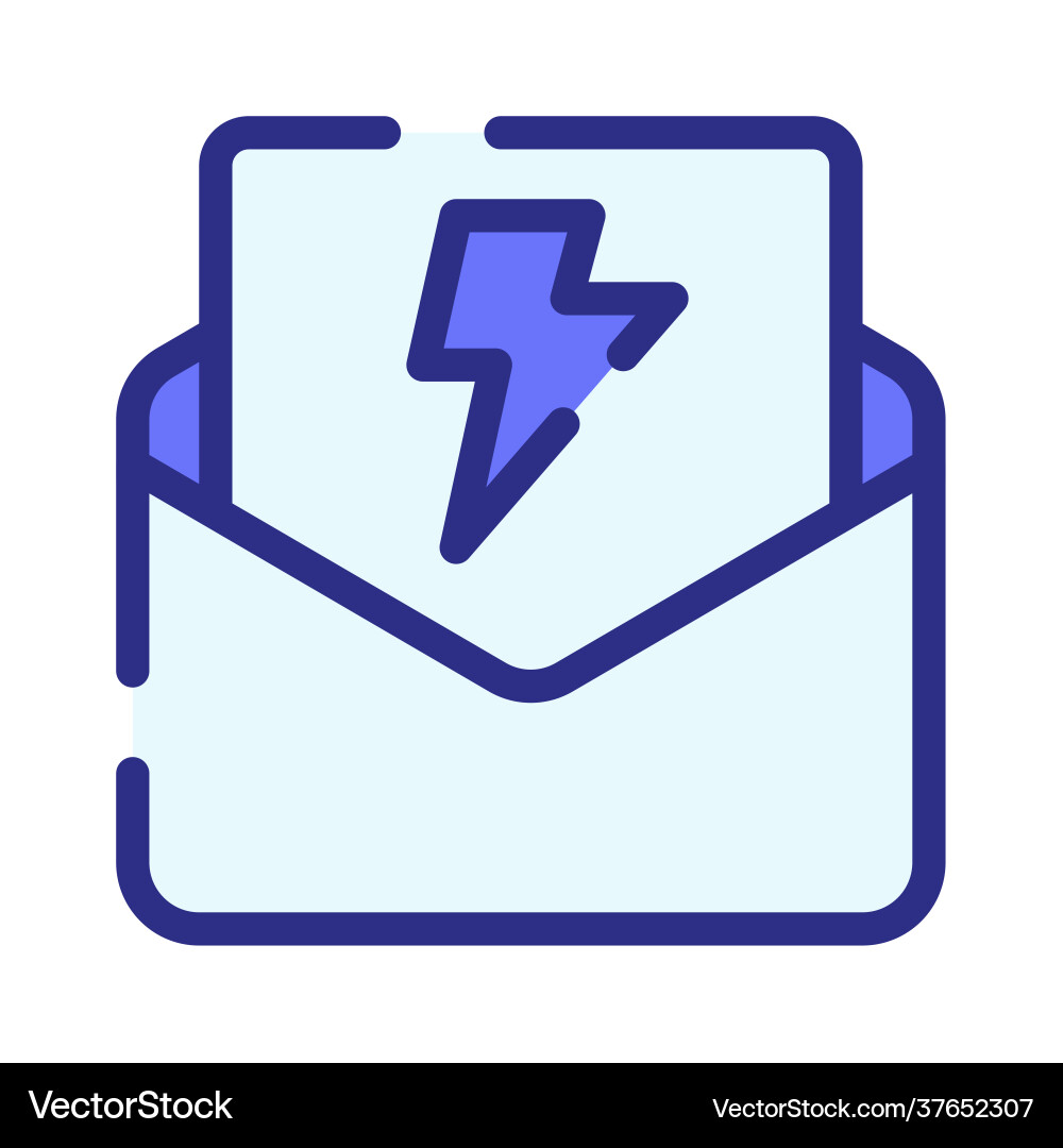 Promotion email flash sale single isolated icon Vector Image