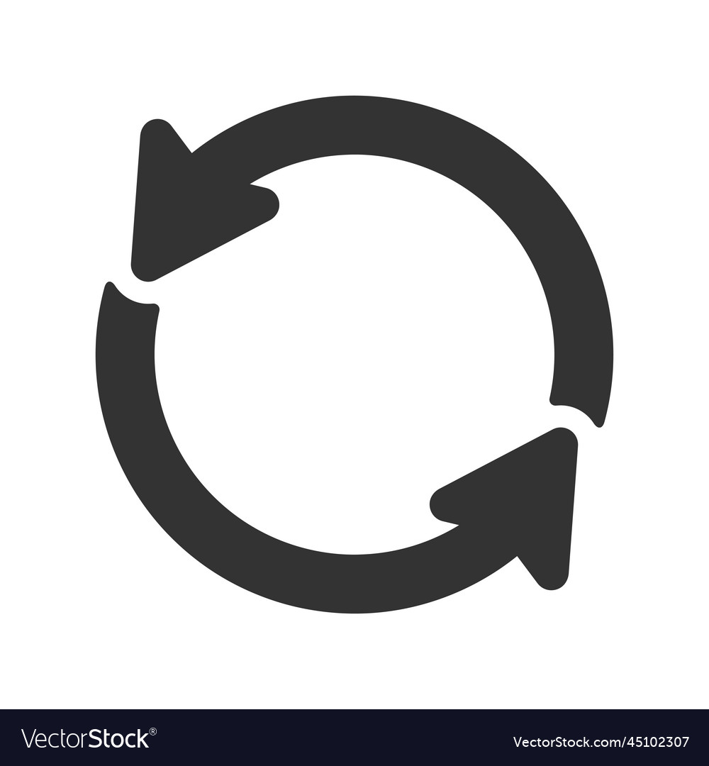 Refresh sync icon Royalty Free Vector Image - VectorStock