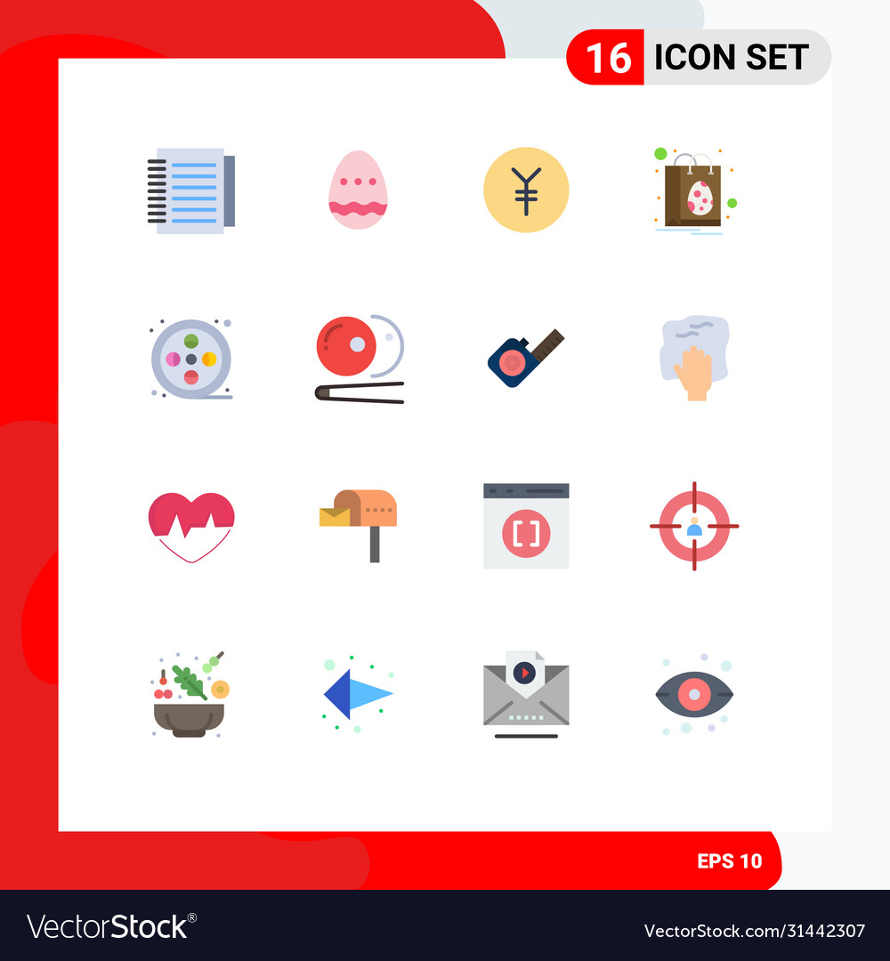 Stock icon pack 16 line signs and symbols for Vector Image
