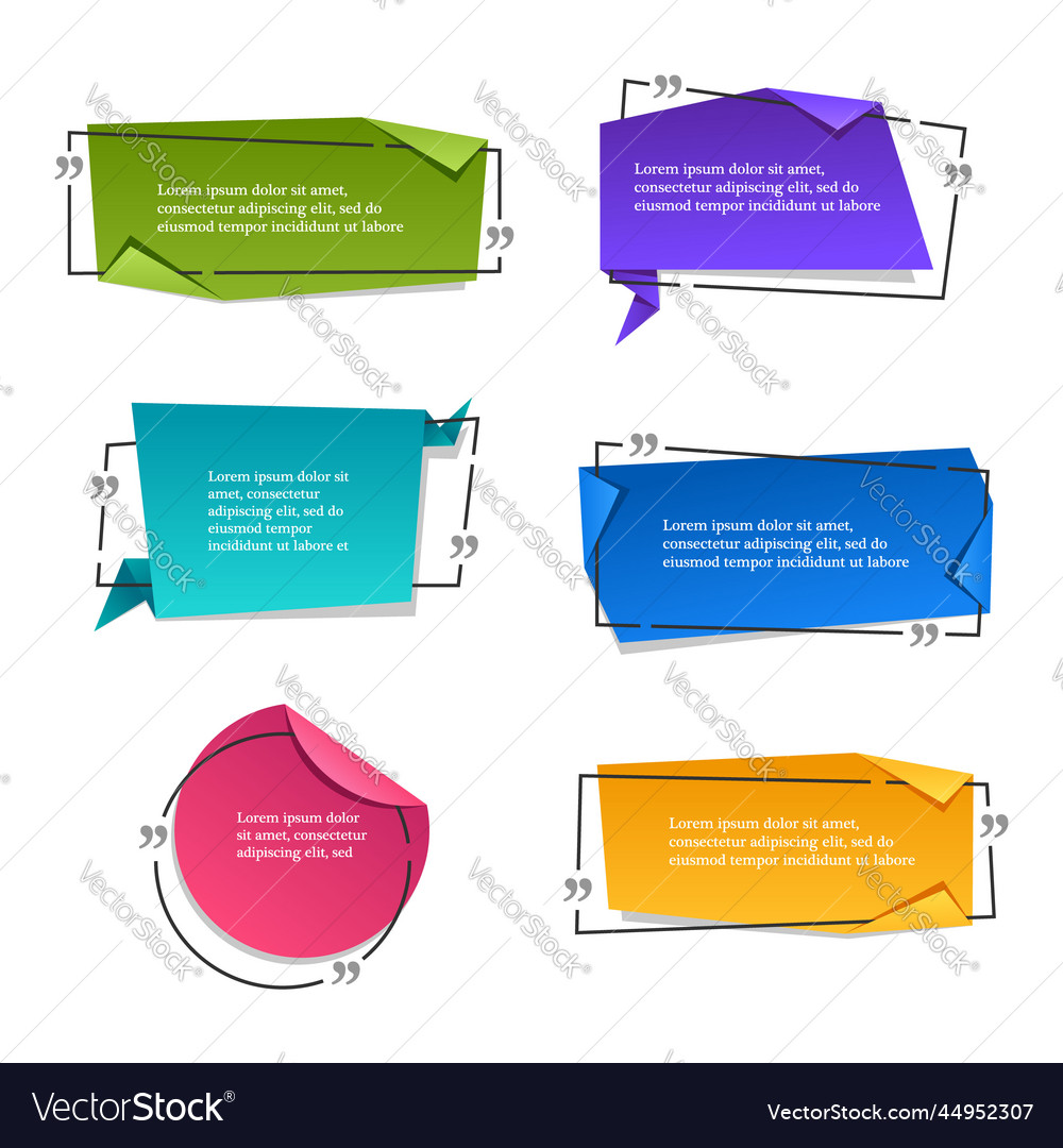 Texting boxes Royalty Free Vector Image - VectorStock