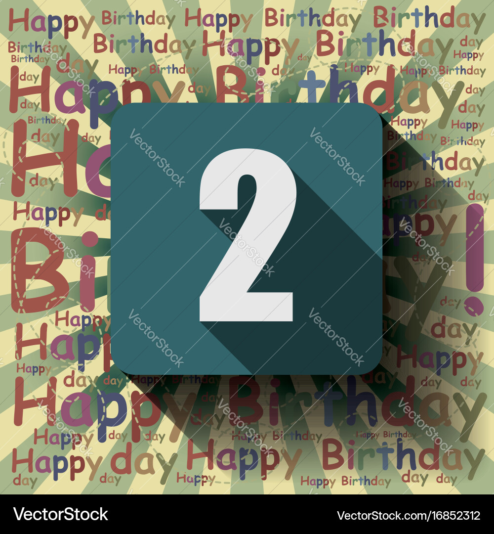 2 happy birthday background or card Royalty Free Vector