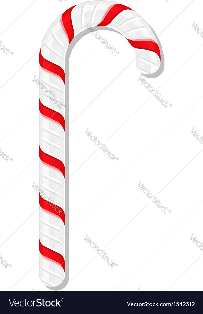 Candy cane Royalty Free Vector Image - VectorStock