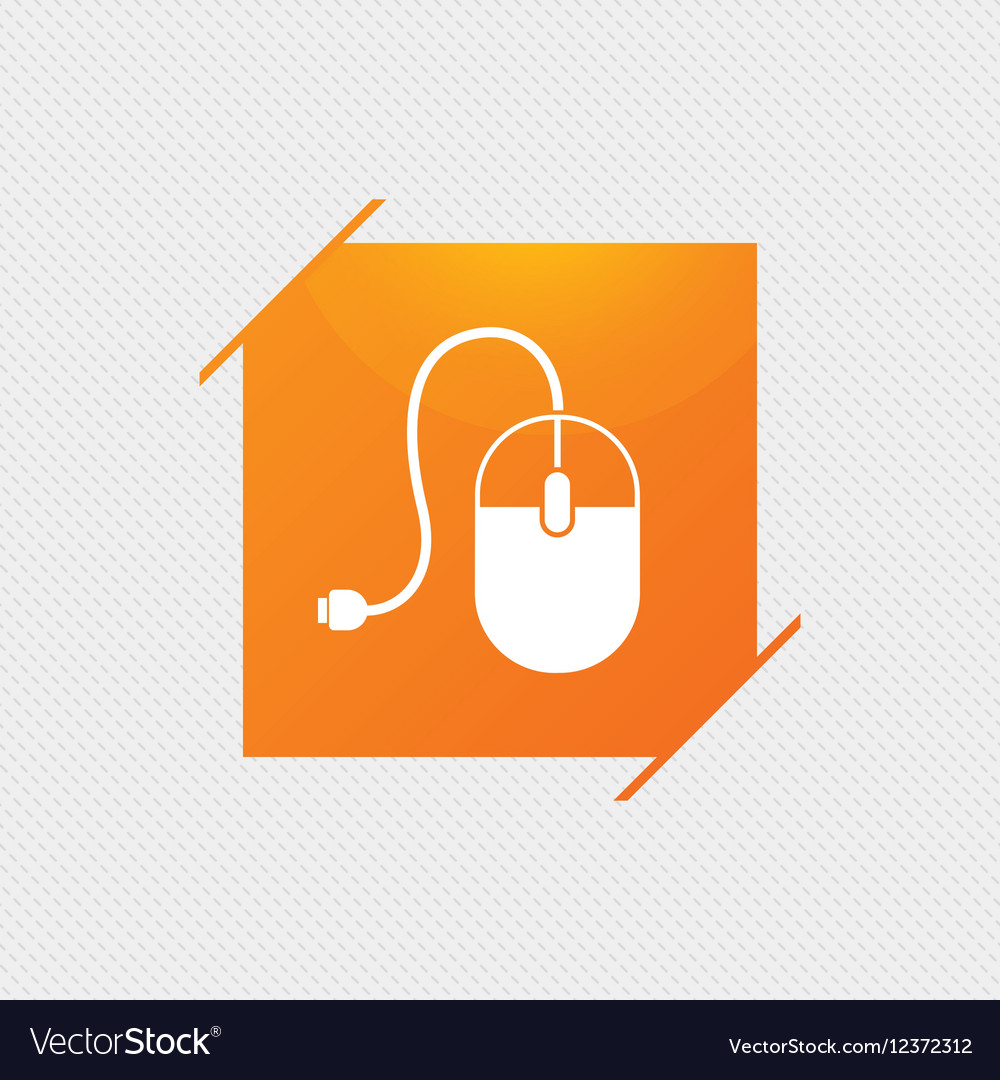 Computer mouse sign icon optical with wheel Vector Image