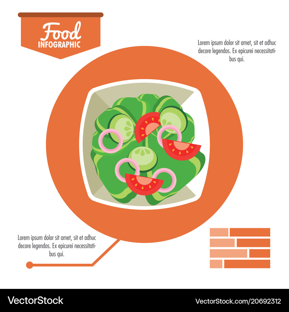 Healthy food infographic Royalty Free Vector Image