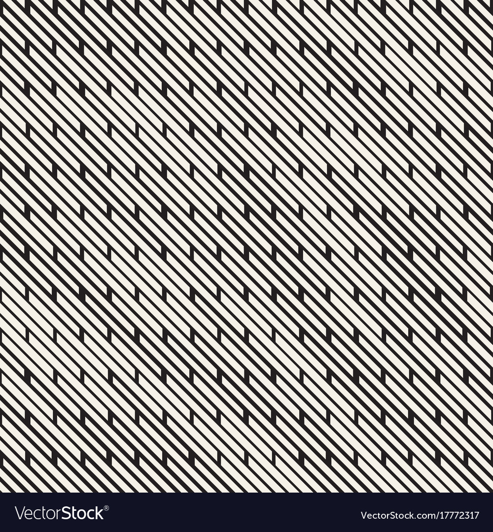 Black and white irregular dashed lines pattern Vector Image