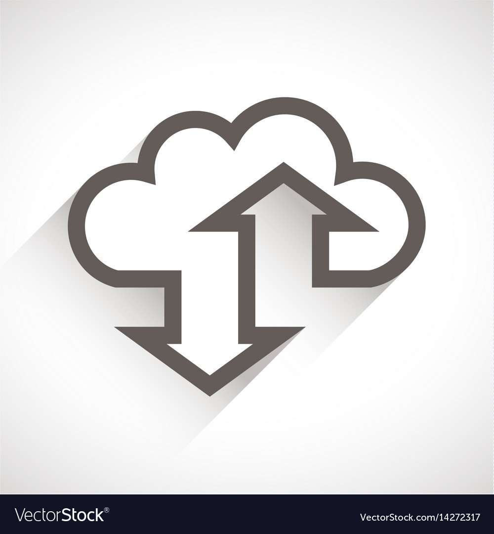 Cloud icon Royalty Free Vector Image - VectorStock