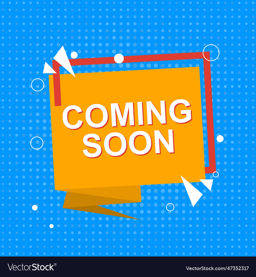 Coming soon banner background with halftone Vector Image Coming soon banner background with halftone Vector Image