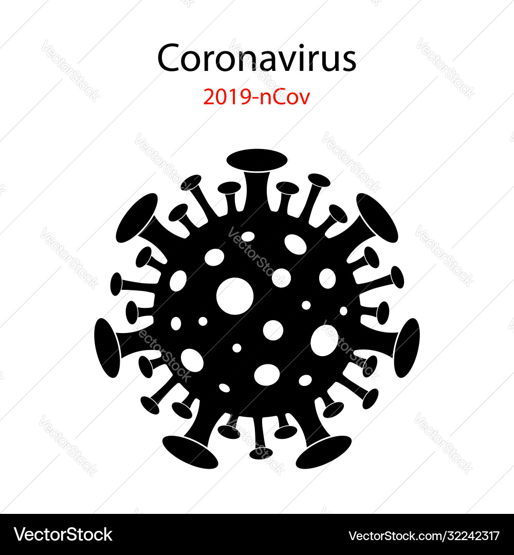 Coronavirus icon on isolated background corona Vector Image