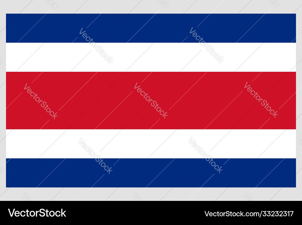 Costa rica flag template background realistic Vector Image