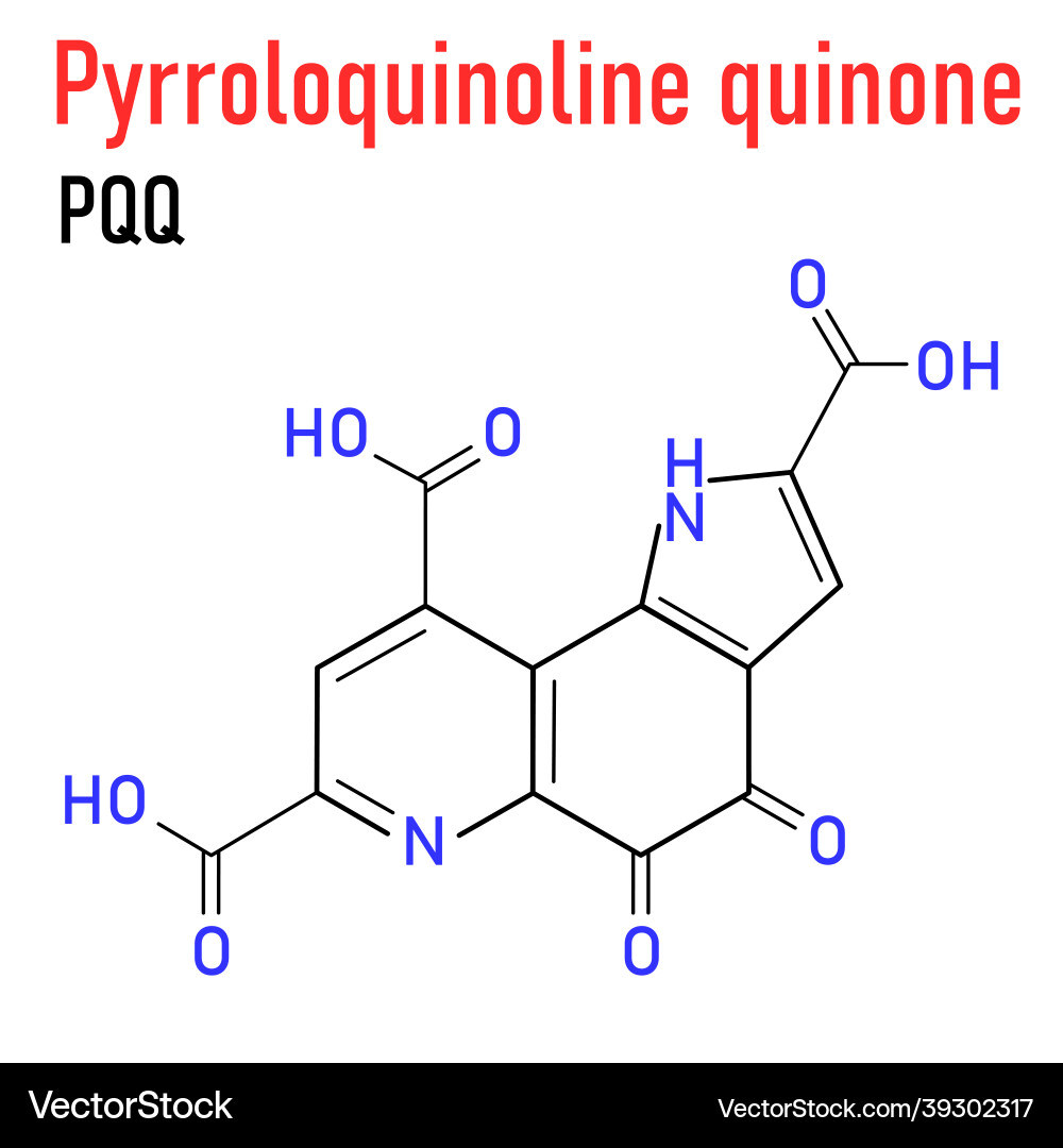 Pyrroloquinoline quinone molecule skeletal formula