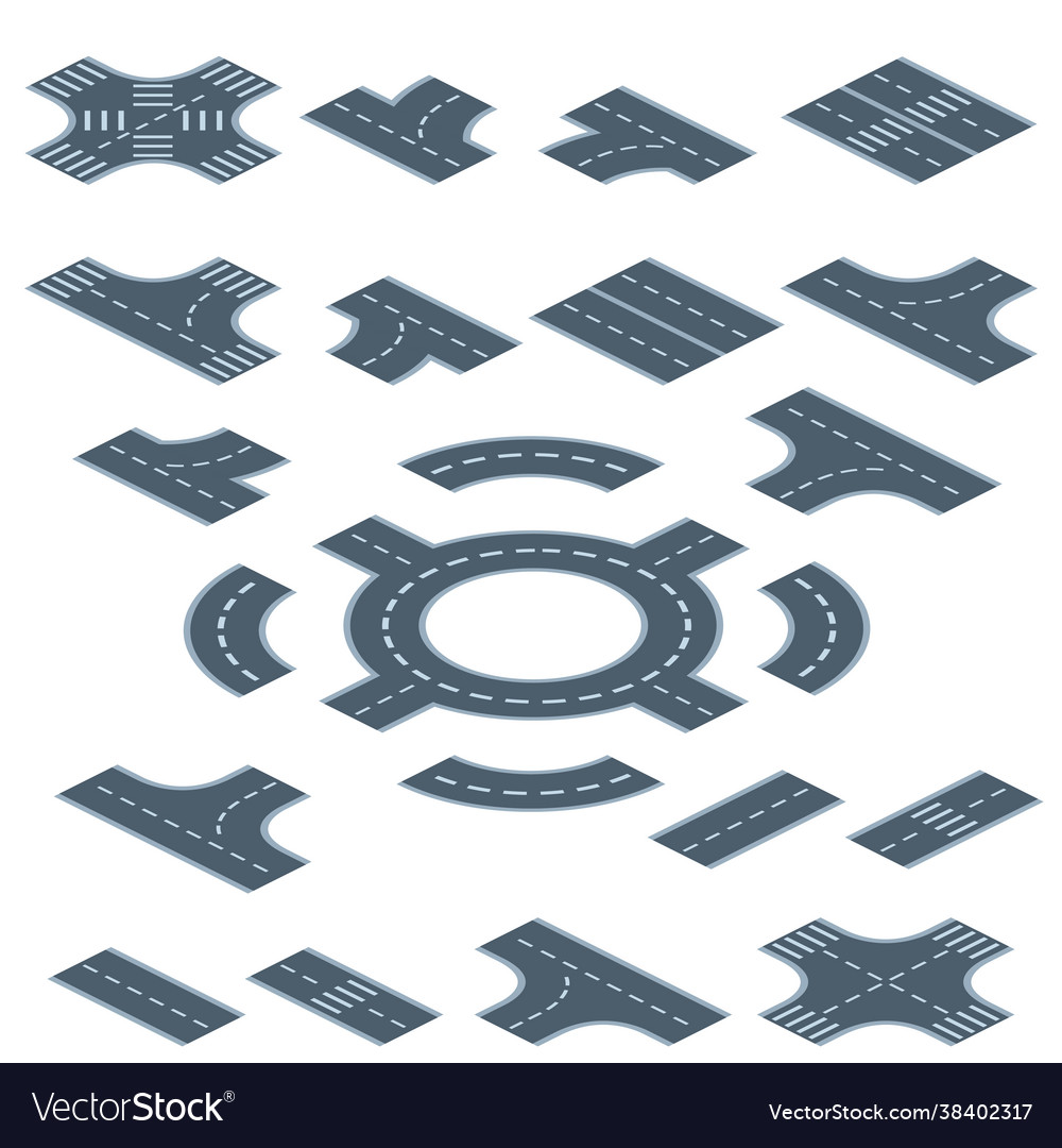 Road marking constructor Royalty Free Vector Image