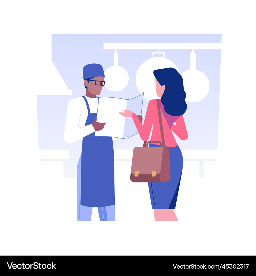 Select a food franchise isolated concept Vector Image