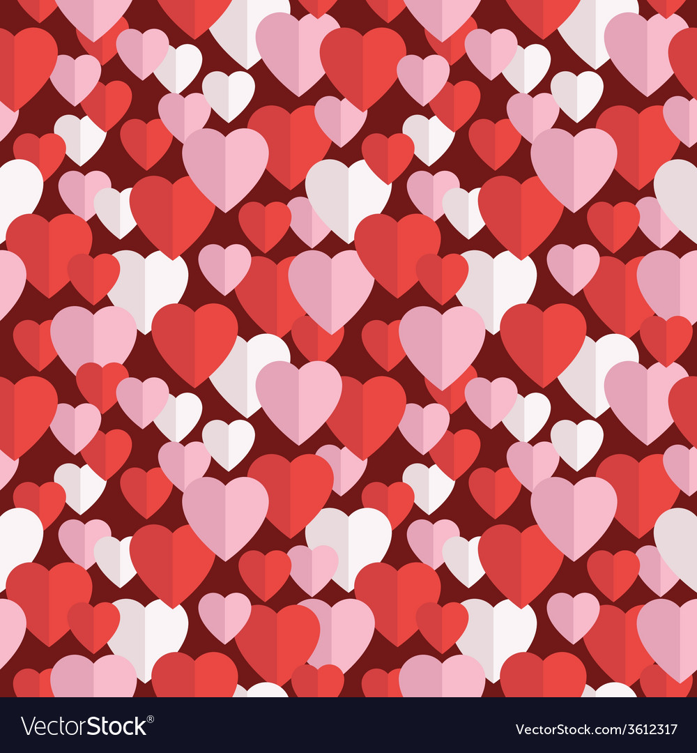 Valentine hearts pattern Royalty Free Vector Image