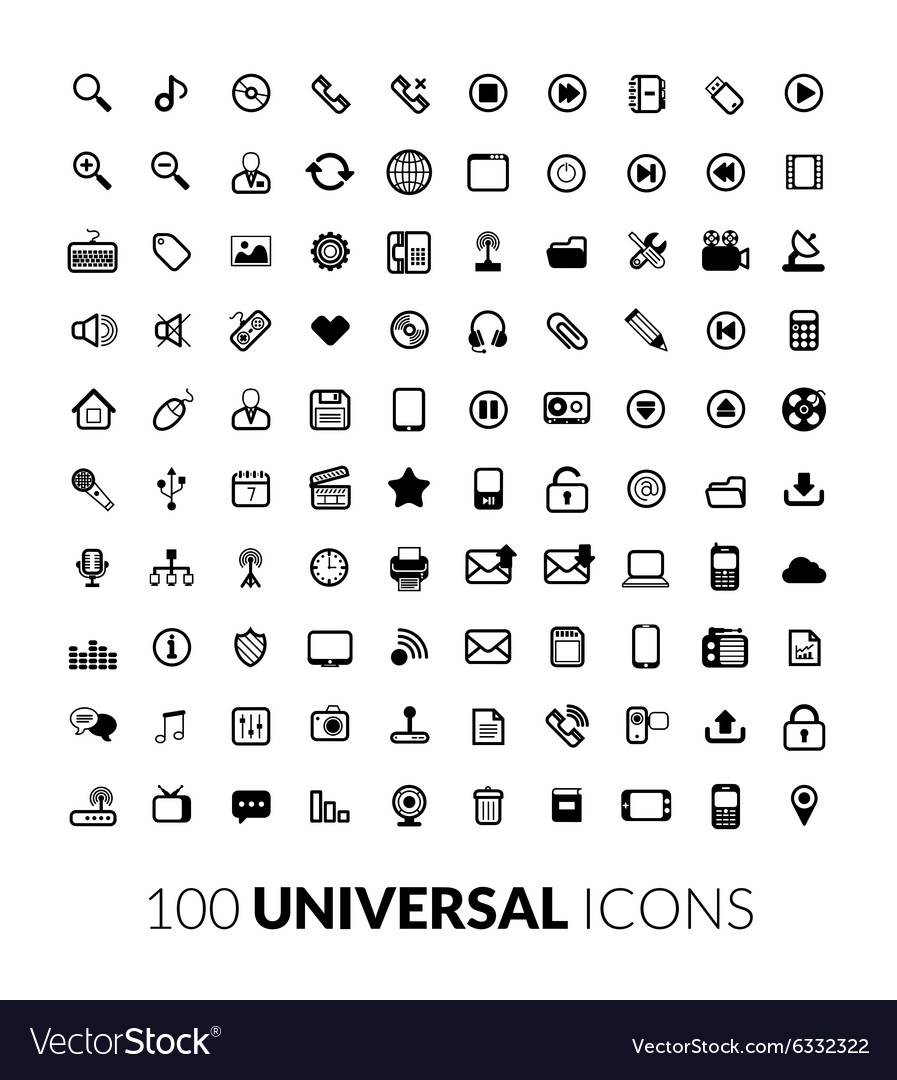 25 icons Royalty Free Vector Image - VectorStock