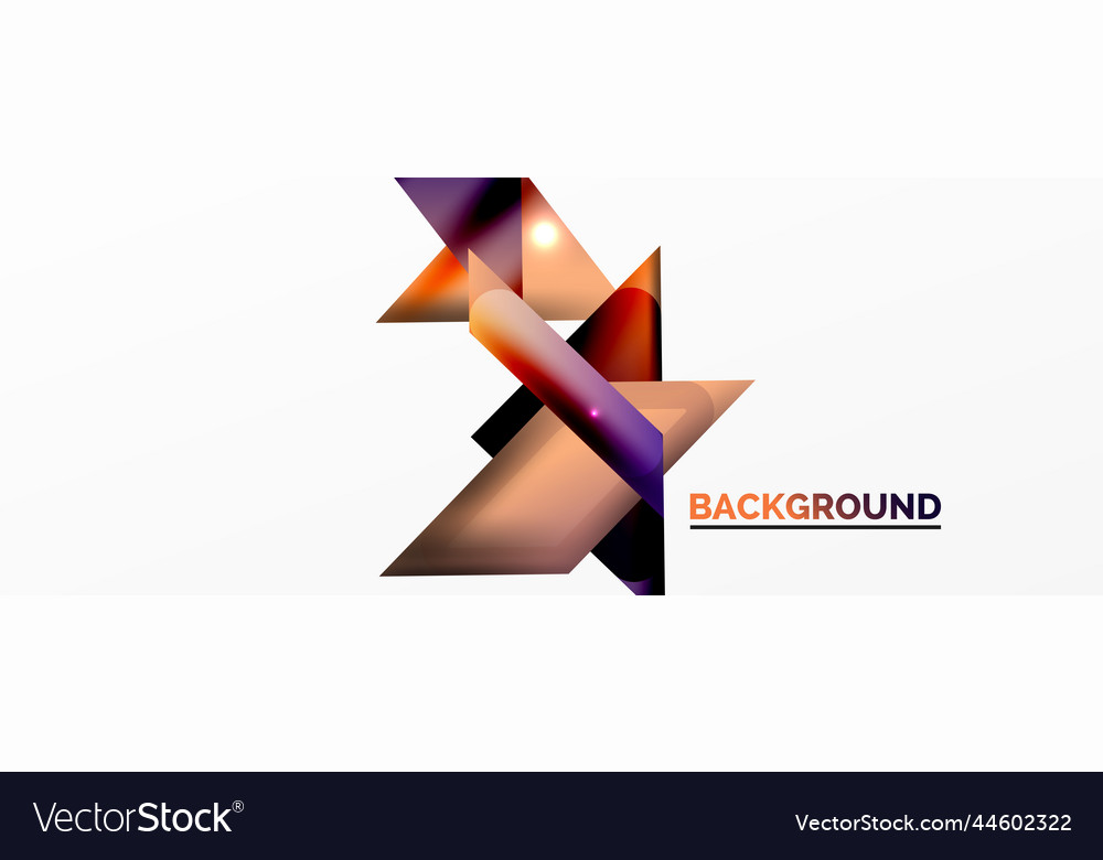 Abstract background simple color geometric shapes Vector Image