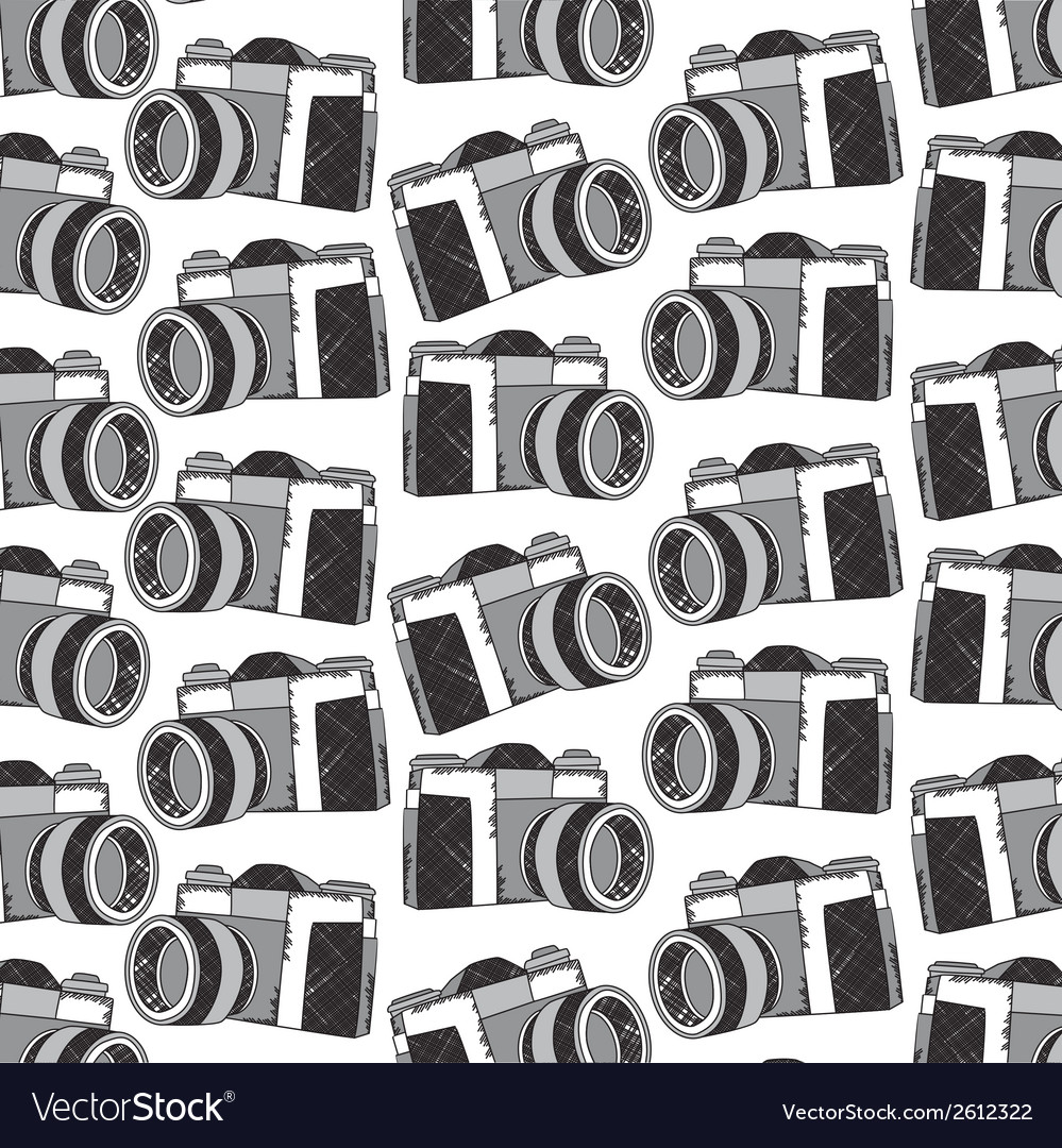 Camera pattern Royalty Free Vector Image - VectorStock