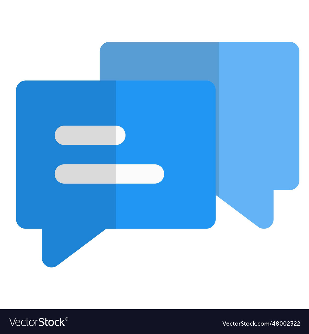 Chat application for user interactions Royalty Free Vector