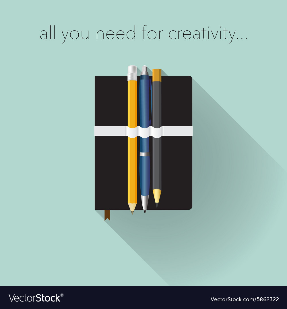 Creativity tools Royalty Free Vector Image - VectorStock