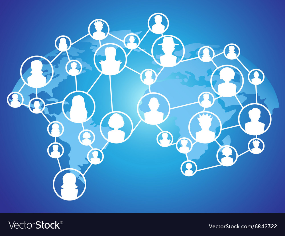 Global technology social network Royalty Free Vector Image Global technology social network Royalty Free Vector Image