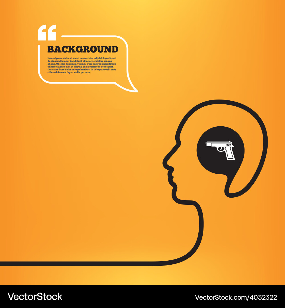 Gun sign icon firearms weapon symbol Royalty Free Vector