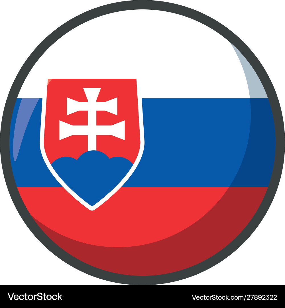 Isolated slovakia flag icon block design Vector Image