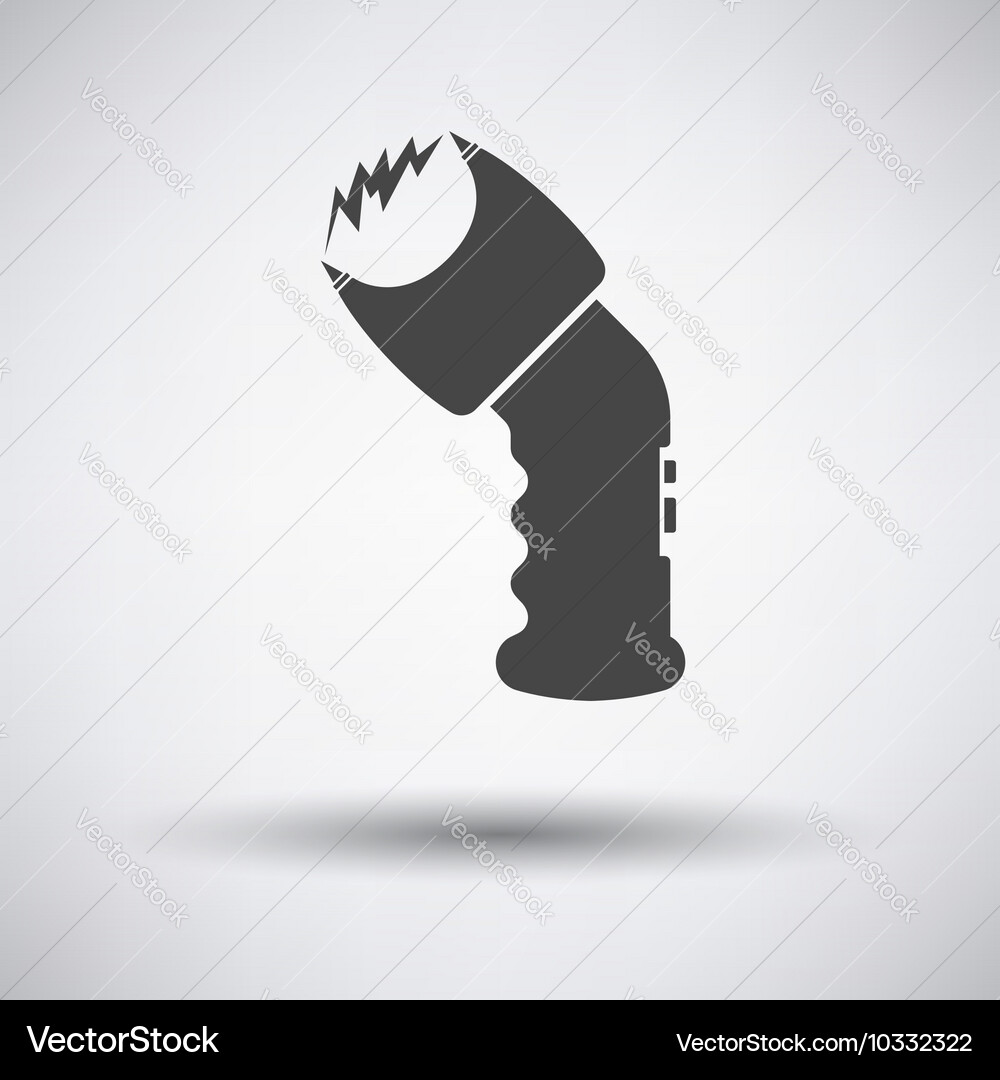 Police stun gun icon Royalty Free Vector Image