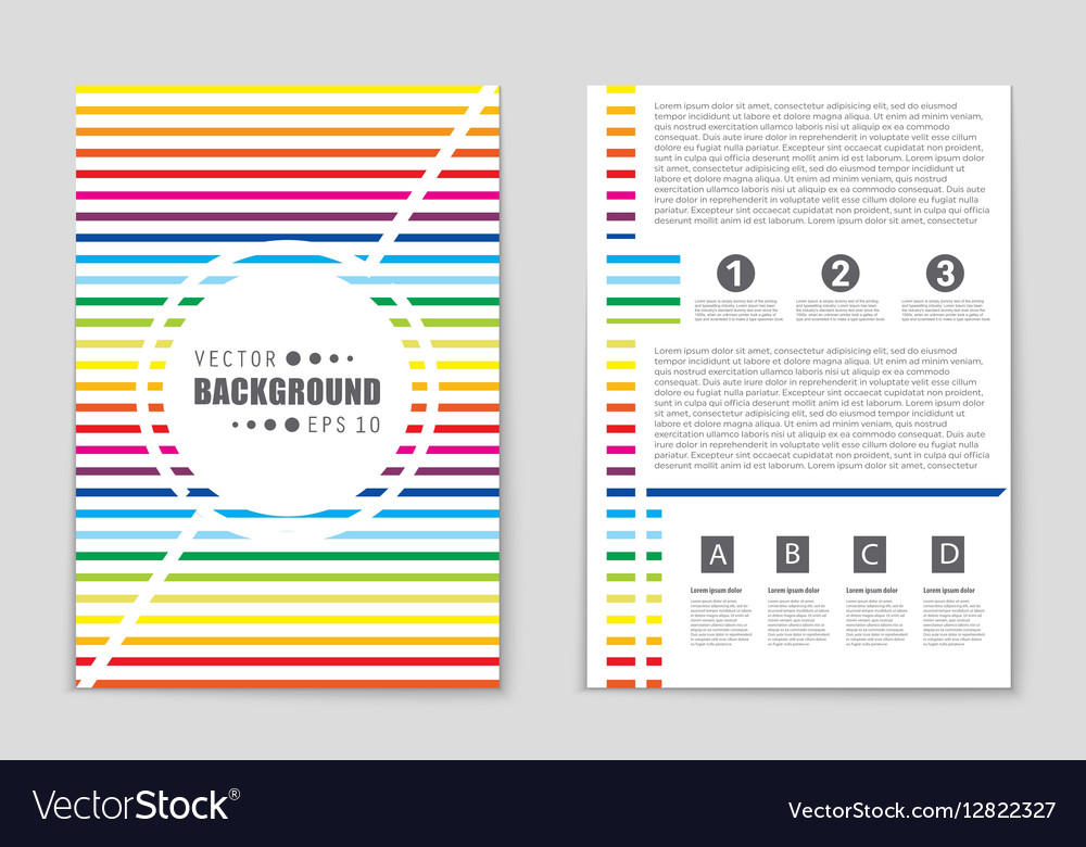 Abstract layout background set for art Royalty Free Vector