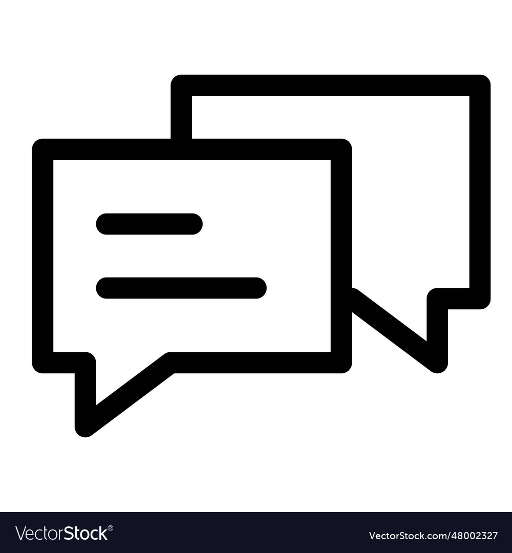 Chat application for user interactions Royalty Free Vector