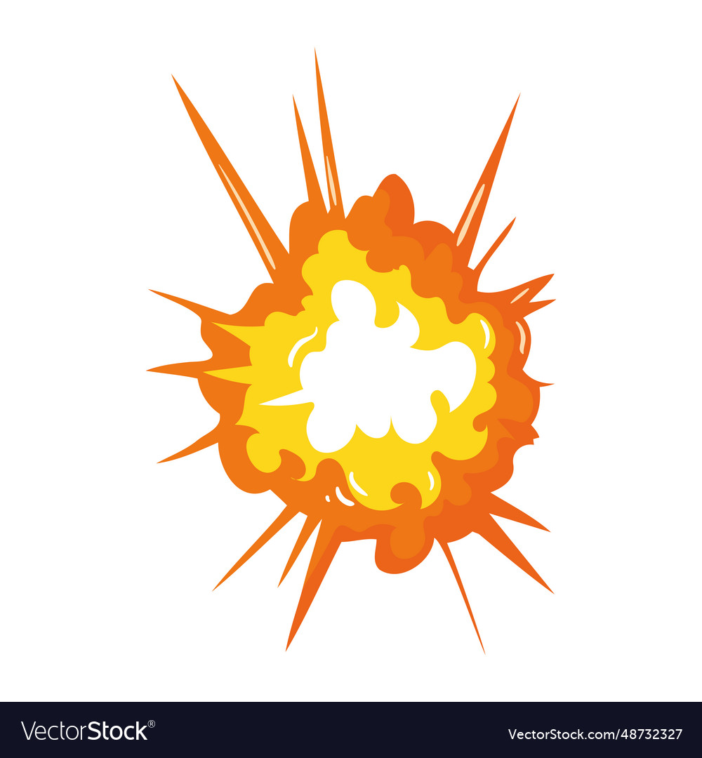 Explosion effect flare Royalty Free Vector Image